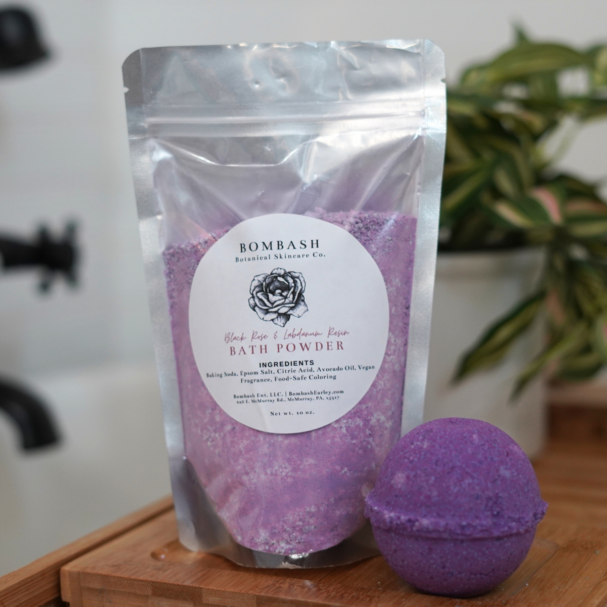 Black Rose & Labdanum Resin Bath Bomb or Bath Powder – Bombash ...